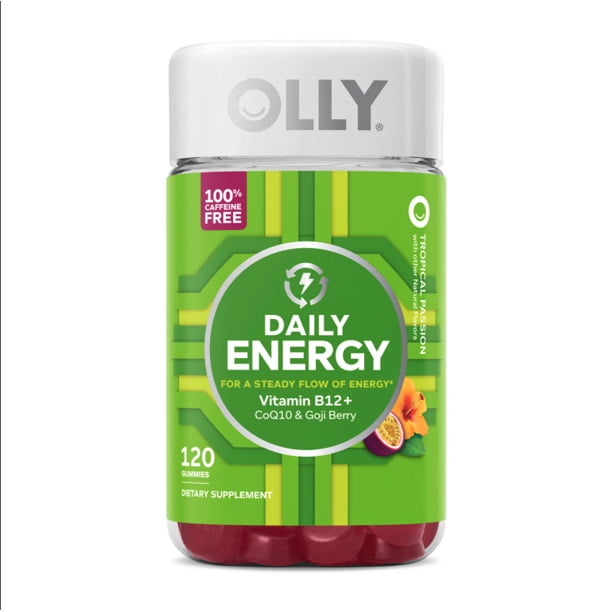 OLLY Daily Energy Gummies with B12, CoQ10 and Goji Berry 120 Count ...