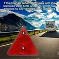 Red Triangle Reflectors for Trailers and Bikes: Screw-On Design, ECE ...