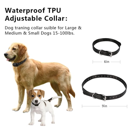 Fosa Dog Training E‑Collar,LCD Electric 100LV Levels Shock Vibra Pet ...