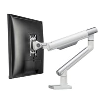 Desky Single Slim Aluminium Monitor Arm - White - Walmart Business Supplies
