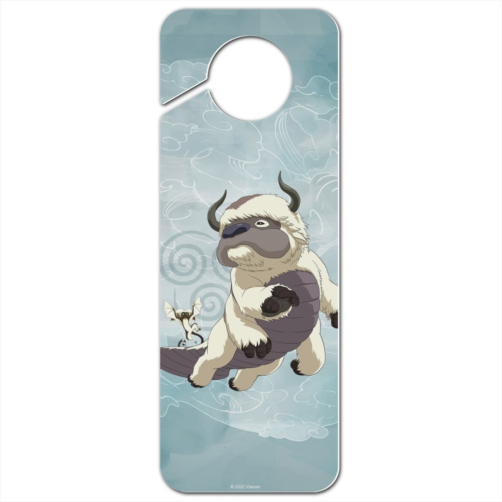 Avatar the Last Airbender Appa & Momo Plastic Door Knob Hanger Sign ...