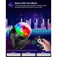 2- Sound Activated Party Lights with Remote Control, Disco Ball Light ...