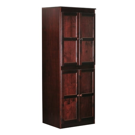 Concepts in Wood Storage Cabinet, 72 inch with 5 Shelves - Cherry ...