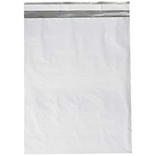 StarBoxes 100 Poly Mailers Bags 12x15.5" - #4 Pouches Envelopes White ...