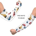 Cartoon Vehicles UV Protection Cooling Arm Sleeves, Compression Sun ...