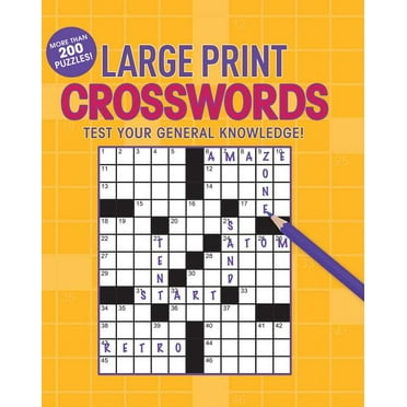 Large Print Crosswords: Large Print Crosswords #7 (Paperback) - Walmart.com