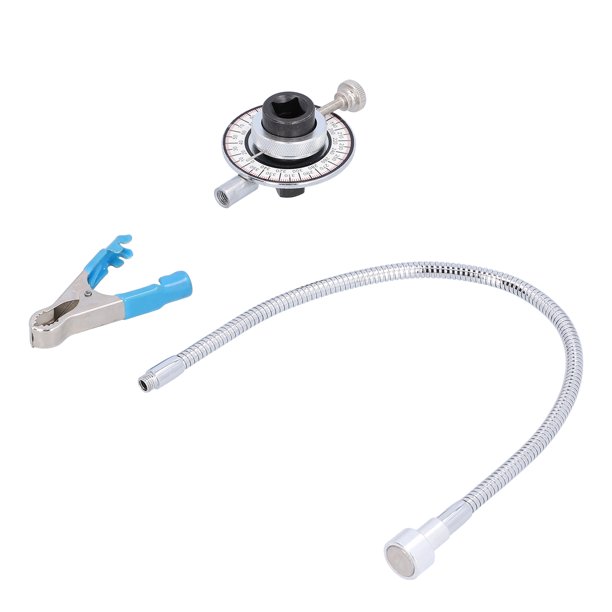 QIILU 360° Angle Gauge 1/2in Drive Rotation Checker Tester Measuring ...