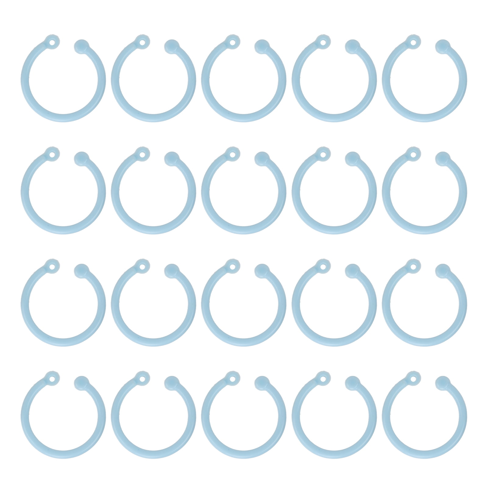 Anillos de carpeta de plástico, 40 piezas Anillos de carpeta Clips de ...