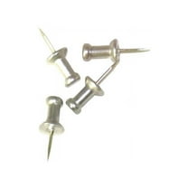 GEM CPAL3 Aluminum Head Push Pins, Aluminum, Silver, 3/8", 100/Box ...