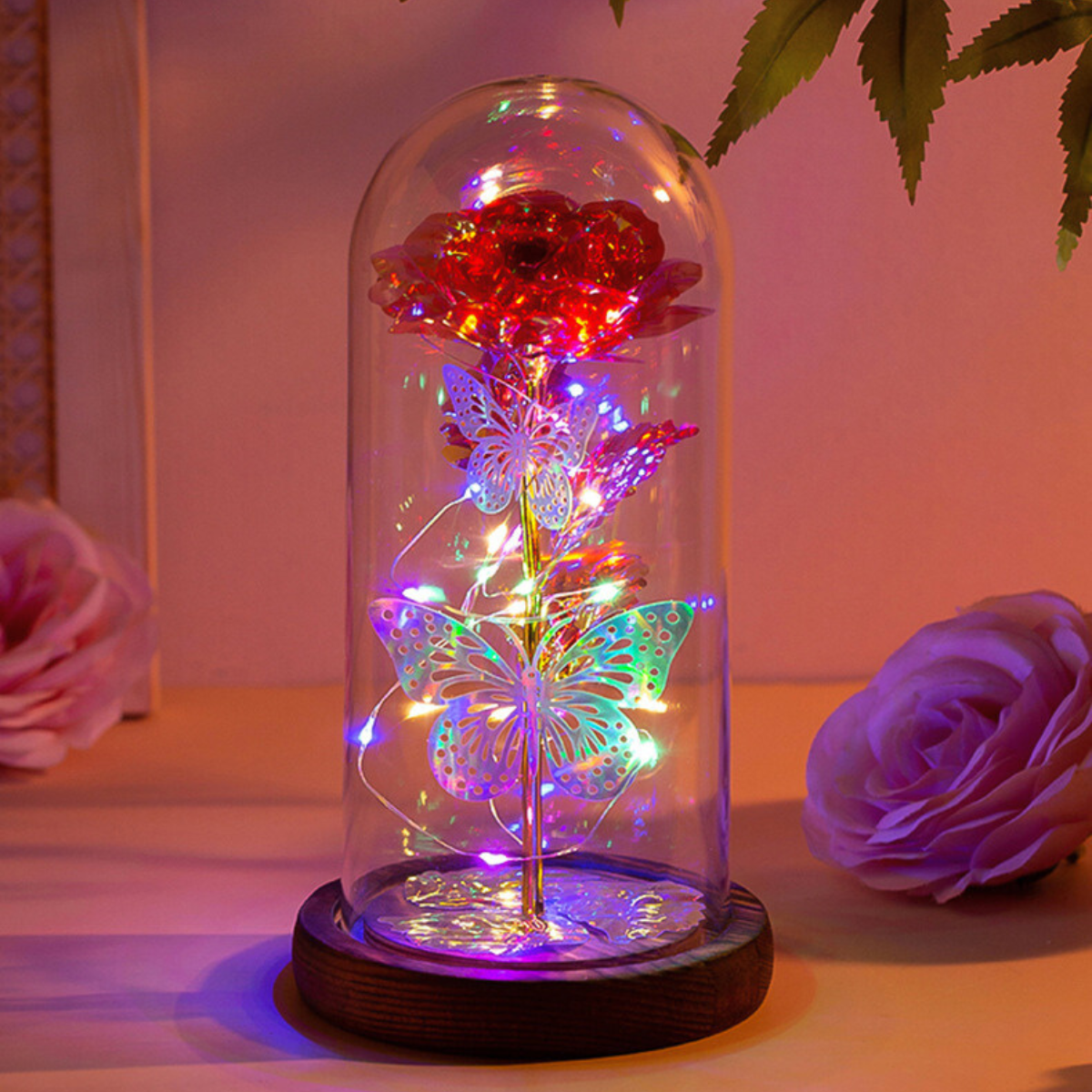 Click here for Ftcbjja Preserved Rose Flower Qixi Galaxy Butterfl... prices