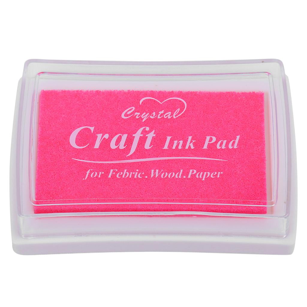 Ink Pad Korea Stationery DIY Craft For Paper Fabric Wood Pink - Walmart.com