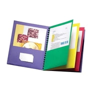 Oxford Poly Divide It Up 4 Pocket Folder, Assorted Twisted Colors ...
