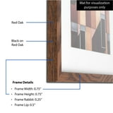 ArtToFrames 15" x 25" Walnut Picture Frame, 15x25 inch Brown Wood ...