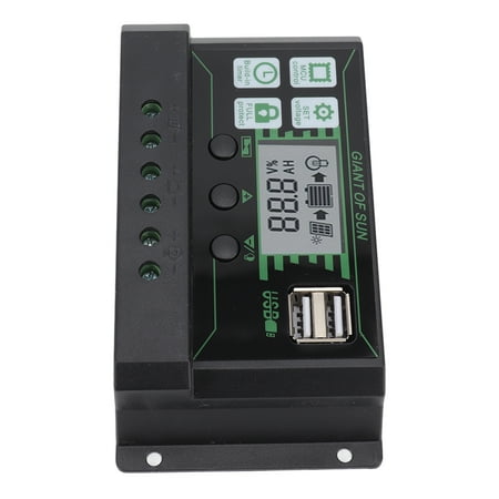 Solar Charge Controller, PWM Charging 5V LCD Display PV Panel Charger ...