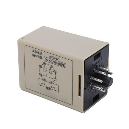 Flashing Time Relay, 8 Pin Time Relay AC220V 5A Sensitive Connector ...