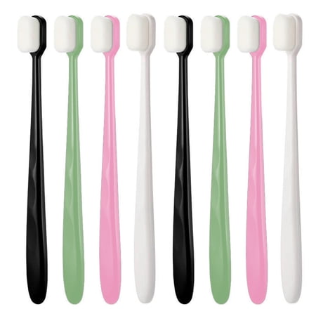 8 Pieces Soft Toothbrush Extra Soft Bristles Manual Soft Toothbrush ...