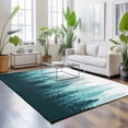 Area Rug 5x7ft Forest Tree Washable Area Rugs for Living Room Misty ...