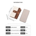 gcong Men's Slim Korean Vertical Wallet Double Loose Leaf Short Design ...