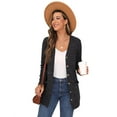 JWD Long Cardigans for Women Long Sleeve Open Front Cardigan ...