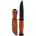 Ka-Bar 2225 Mark 1 Fixed Cro-Van Steel Blade Knife with Brown Leather ...