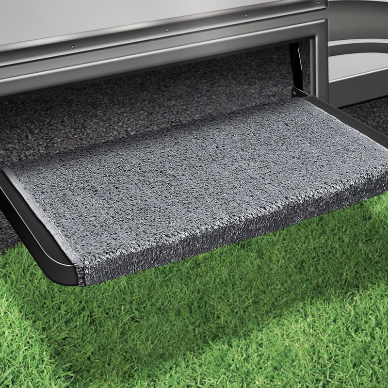 Prest-O-Fit 2-1073 Wraparound + Plus RV Step Rug Stone Gray 20 In. Wide ...