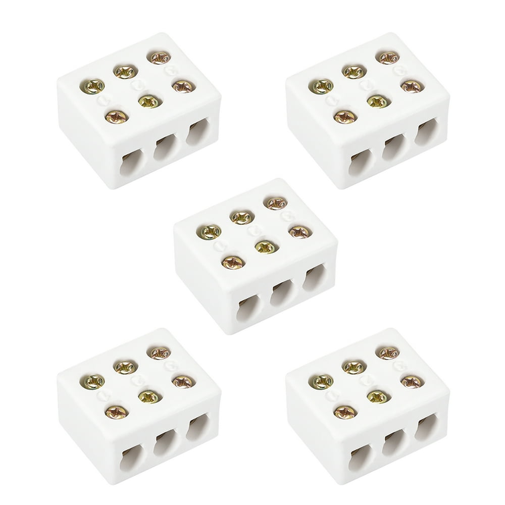 3 Way Ceramics Terminal Blocks High Temp Porcelain Connectors ...
