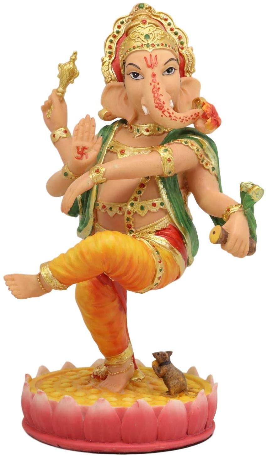 Ebros Hindu Supreme God Dancing Avatar Nritya Ganesha in Yoga Pose ...