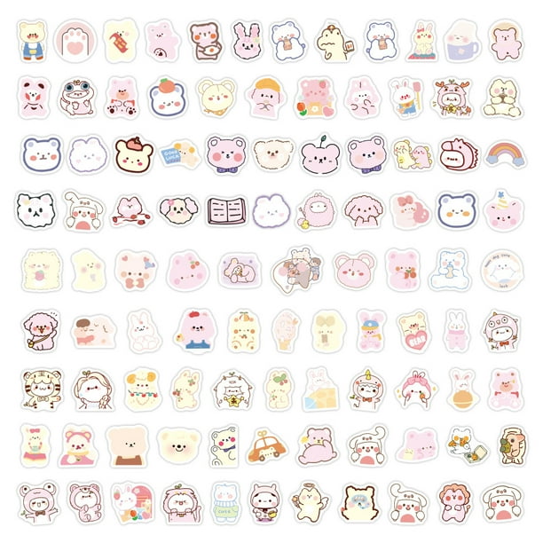 1000 pegatinas de dibujos animados de osos coreanos, lindas pegatinas ...