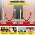 VEVORbrand Retractable Silver Round Top Queue Control Barrier Posts ... VEVORbrand Retractable Silver Round Top Queue Control Barrier Posts ...