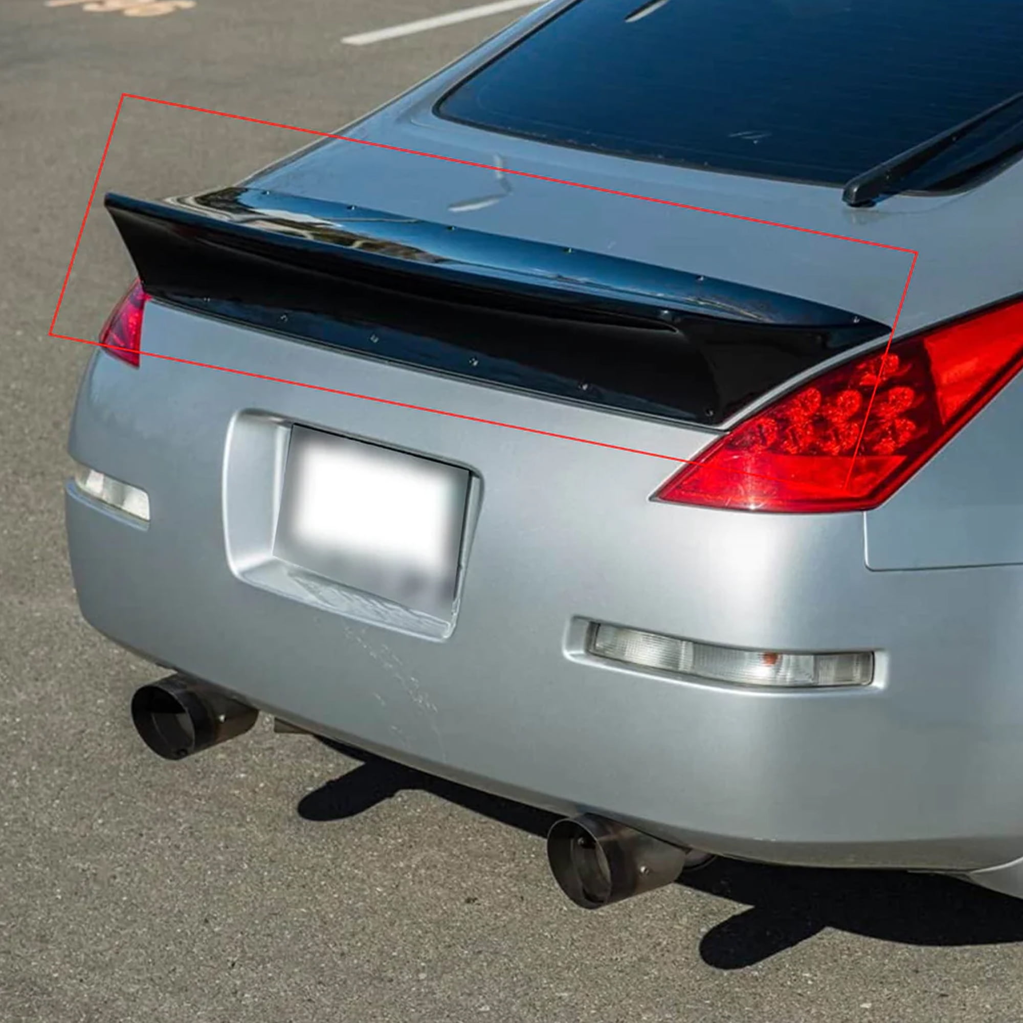 NINTE Rear Spoiler for 2003-2008 Nissan 350Z Fairlady Z33 Duckbill Tail ...
