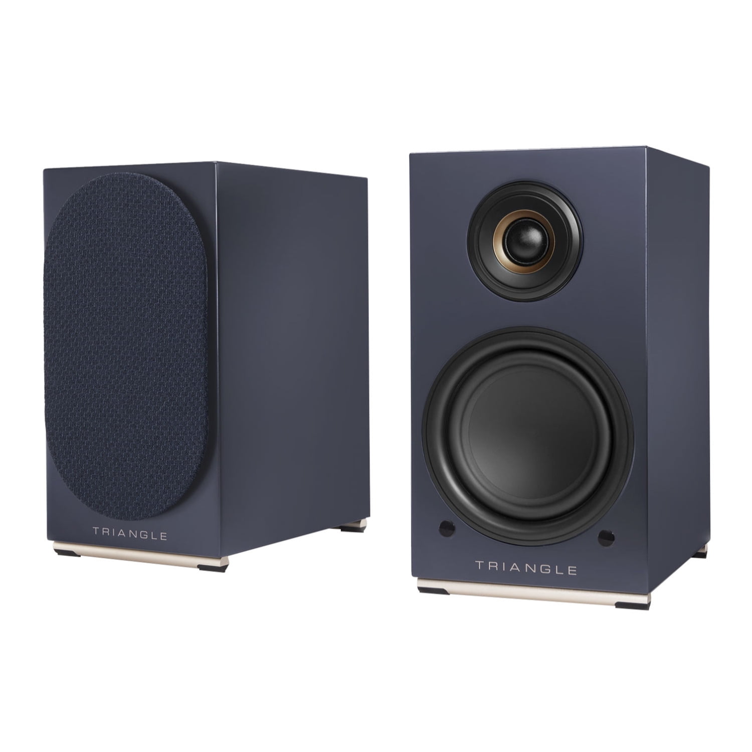 Triangle Audio AIO TWIN Wireless Bluetooth Wi-Fi Speaker (Pair, Abyss ...