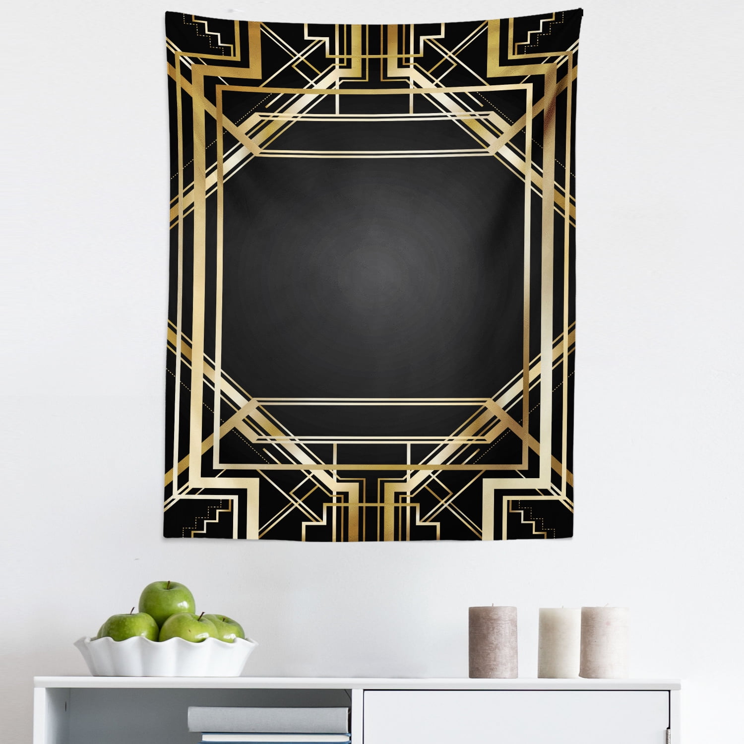 Modern Tapestry, Abstract Royal Inspired Jumble Frames in Retro ...
