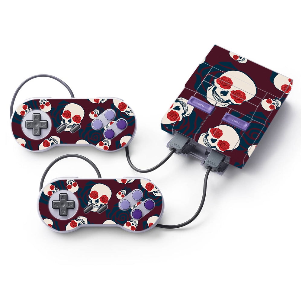 Skin Decal Wrap Compatible With Nintendo Super NES Classic Sticker ...