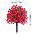 Artificial Petunias with Ground Stake, Outdoor Artificial Flowers for ...