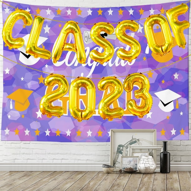 Congrats Class of 2023 Graduation Party Photography Backdrop with 2023 ...