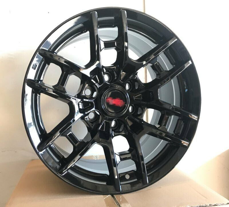 New 17" x 8" Replacement Black Alloy Wheels fits Toyota Tundra & Tacoma ...