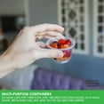 100 Sets 5.5 oz Small Plastic Go To Go Containers, Disposable Round ...