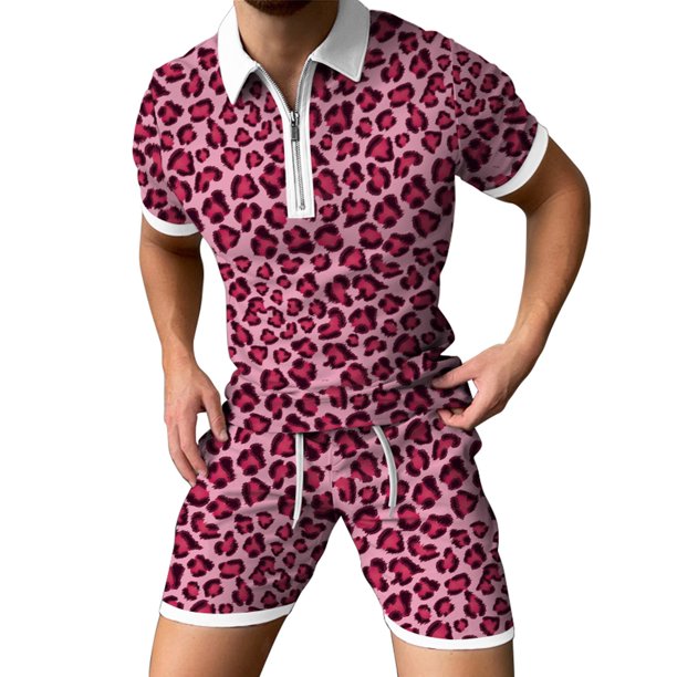 Leopard Print Suit Mens