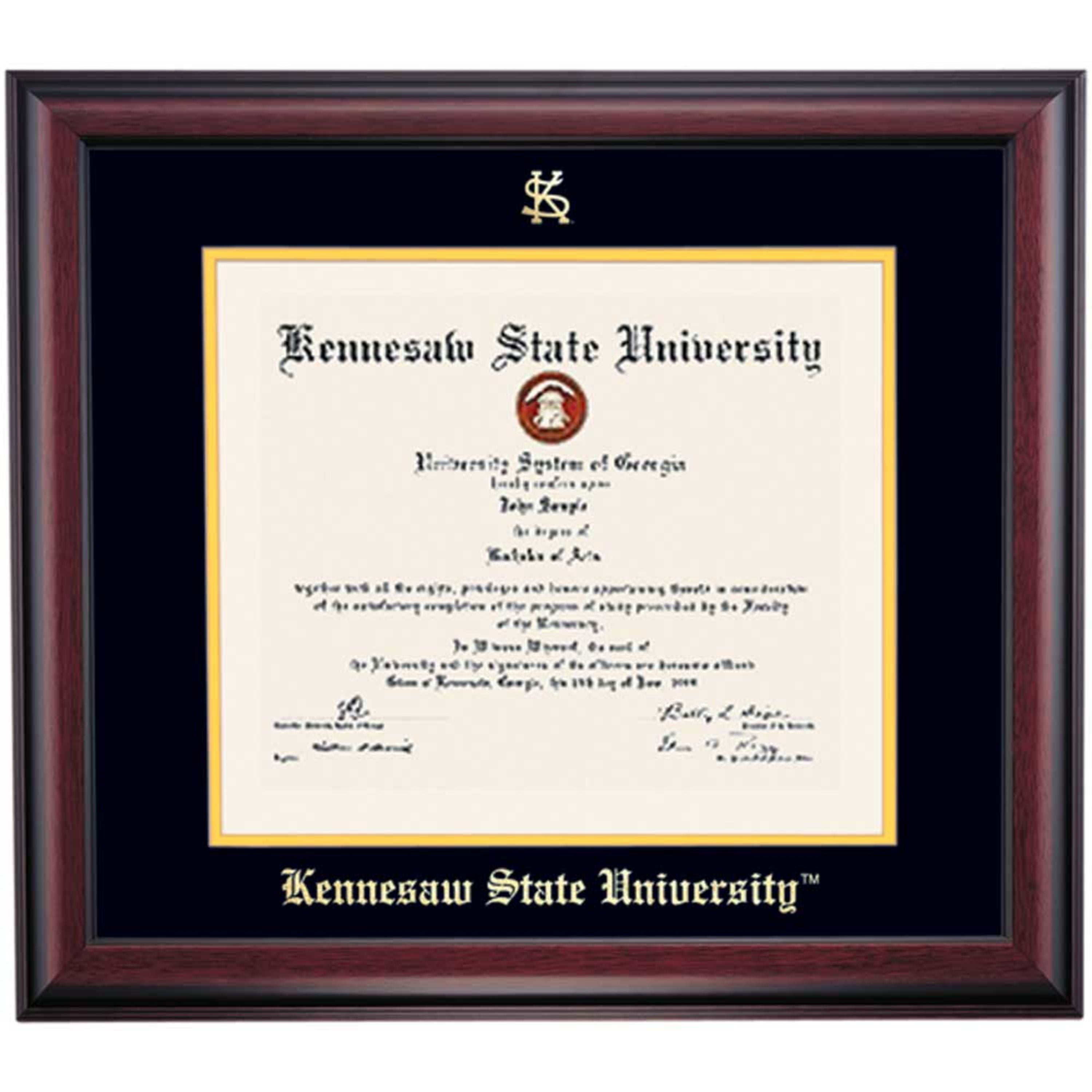 OCM Diploma Frame for Kennesaw State University, 19 OCM Diploma Frame for Kennesaw State University, 19
