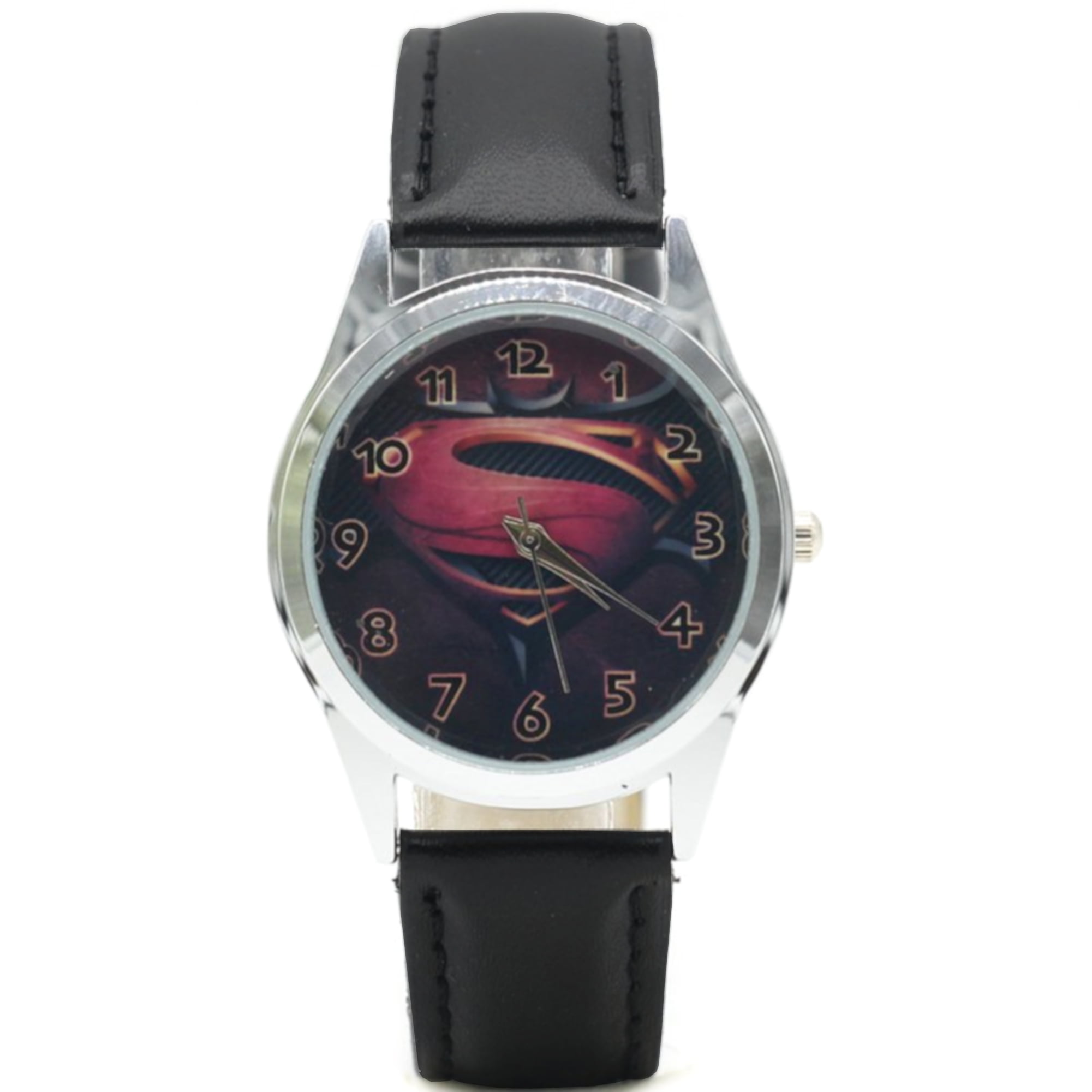 New Design Superhero Superman Style Round Face Watch-161 - Walmart.com