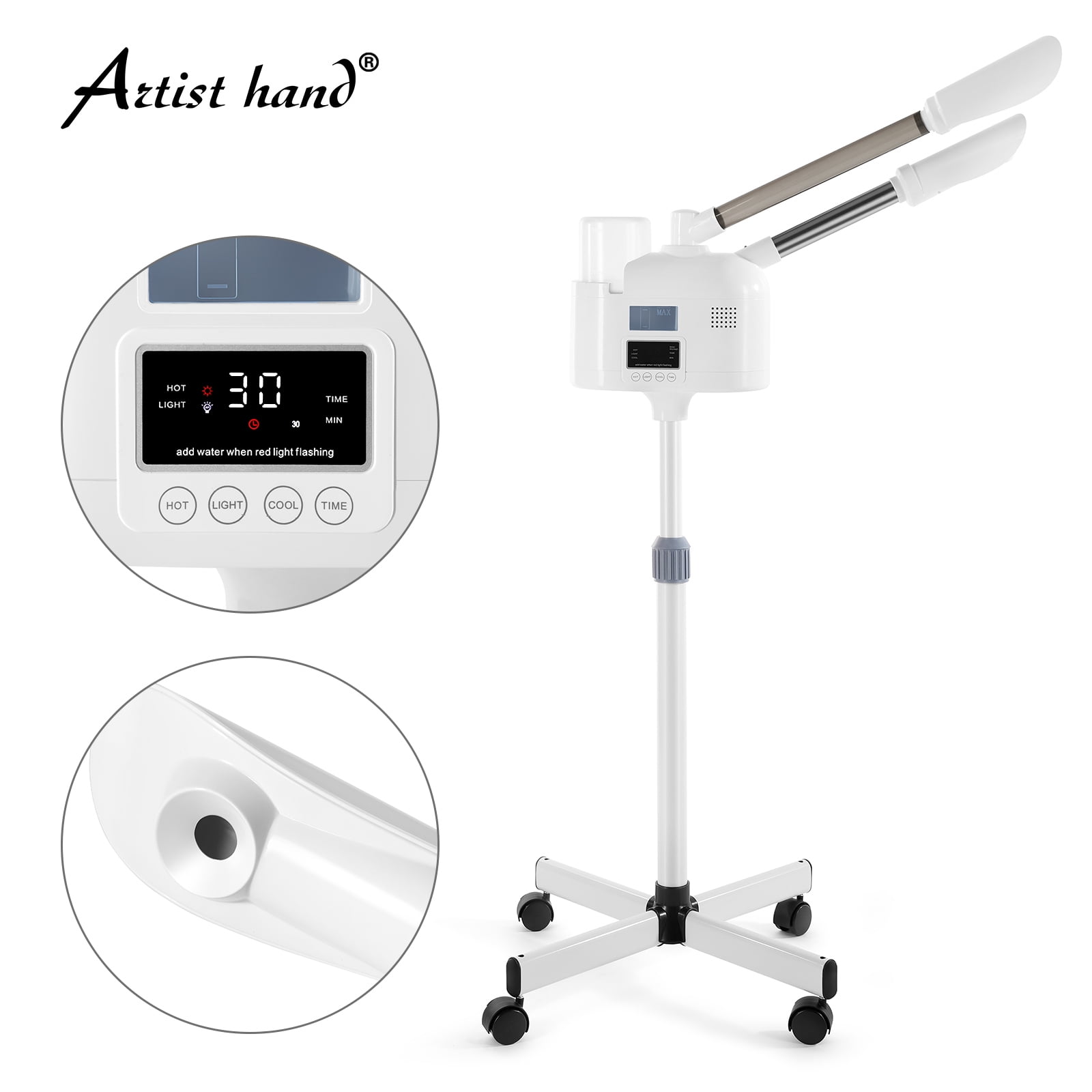 Artist Hand Professional 2IN1 Facial Steamer with hot & Cold Nozzle ...