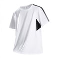 Gfyviroh Men's Athletic Tees Color Block Breathable Crew Neck T-Shirt ...