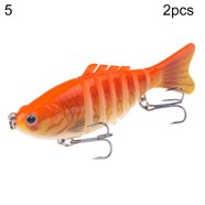 5pcs Multi Jointed Swimbait 6cm 4.7g 6 Segment Lifelike Artificial Hard ...