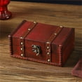 WINDLAND Antique Styles Locking Wooden Chest Safe Storage Solution For ...