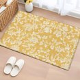 Botanical Rose Bathroom Rug Washable 2x3 Entryway Rug Non Slip Vintage ...