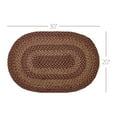 VHC Brands Burgundy Tan Jute Rug Rect w/Pad Rect 27x48 - Walmart.com