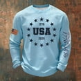 Curuila 250 Anniversary Usa Shirt For Men Long Sleeve Crew Neck Print ...