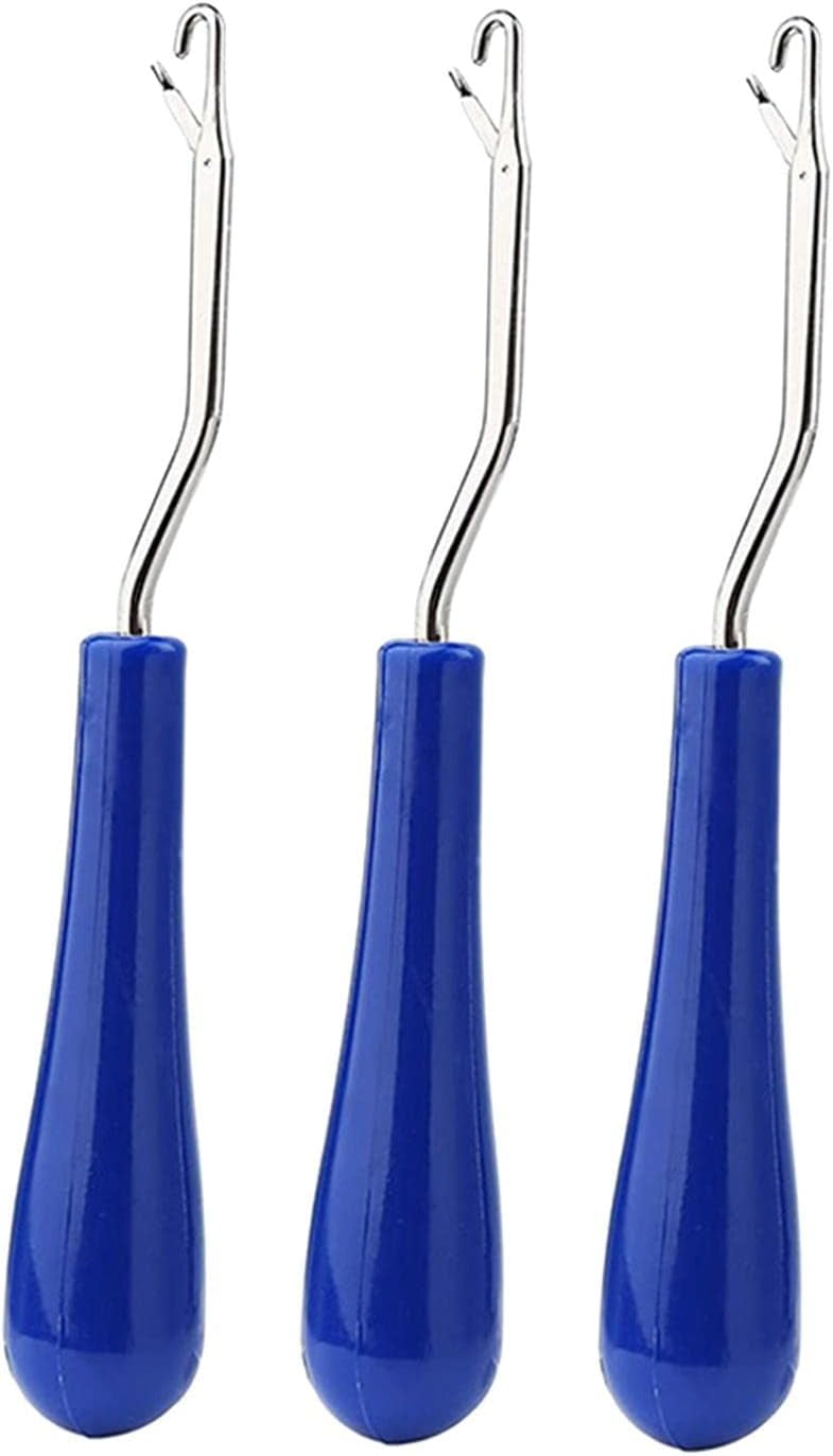 3X Bent Latch Hook Tool, Crochet Needle Hook Knitting Tool Perfect for ...