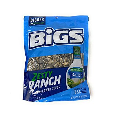 BIGS Hidden Valley Ranch Sunflower Seeds, Keto Friendly Snack, Low Carb ...