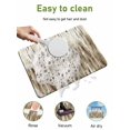 Brown Nostalgia Pencil Touches Doormat Non Slip Diatomaceous Earth Door ...